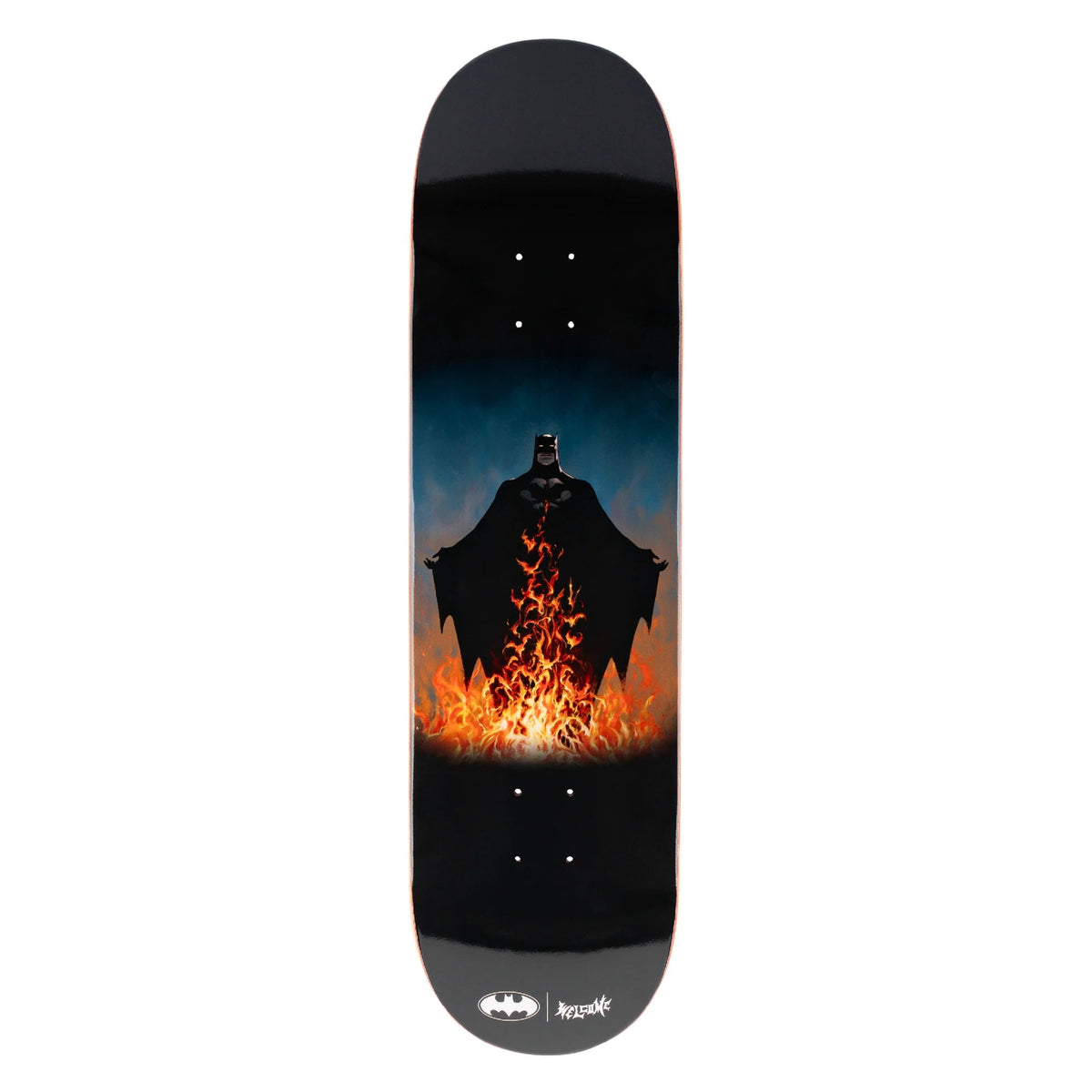 WELCOME Batman x Welcome Bat Flames On Popsicle 8.5 Skateboard Deck ...