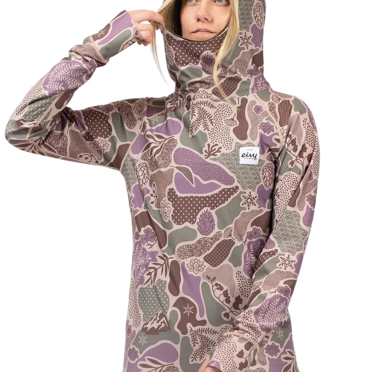 EIVY Women's Icecold Hood Base Layer Top Forest Landscape – Freeride ...