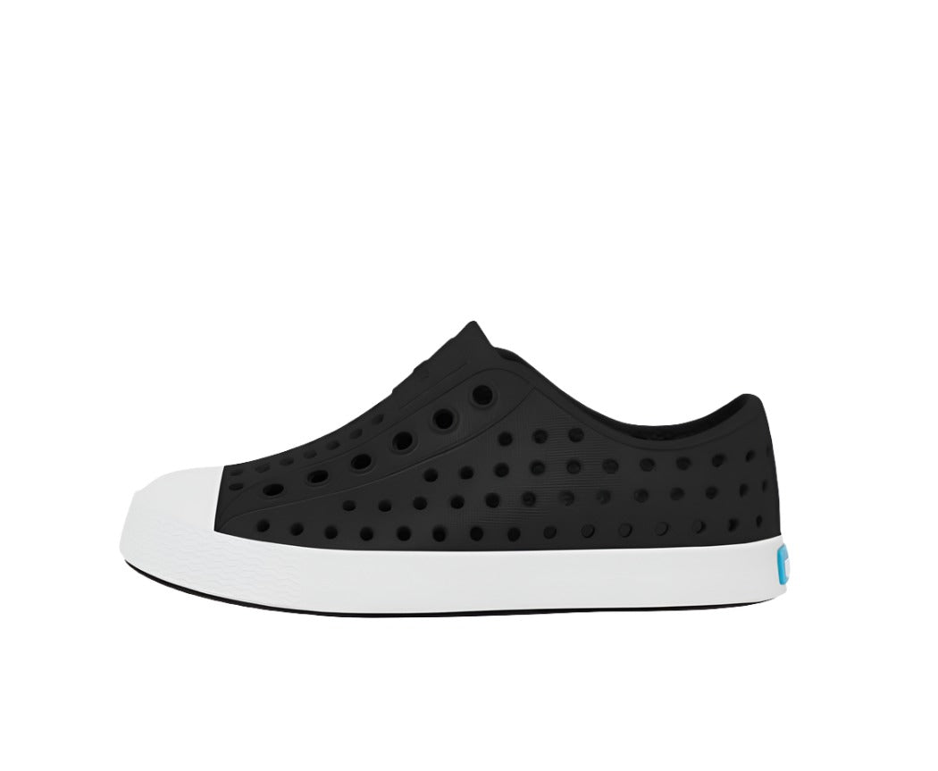 NATIVE Jefferson Child Shoes Jiffy Black/Shell White – Freeride Boardshop